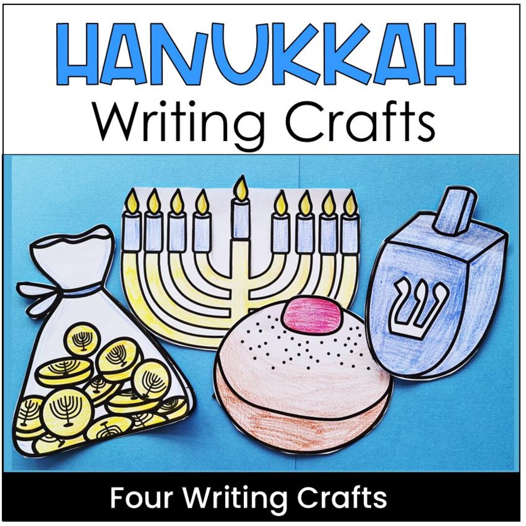 Hanukkah Writing Crafts Menorah Dreidel Bulletin Board Chanukah ...