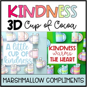 Printable Winter Kindness Craft, Cup of Cocoa, Bulletin Board ...
