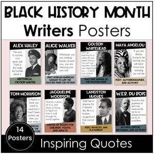 Black History Month Famous Writers and Authors Inspiring Quotes ...
