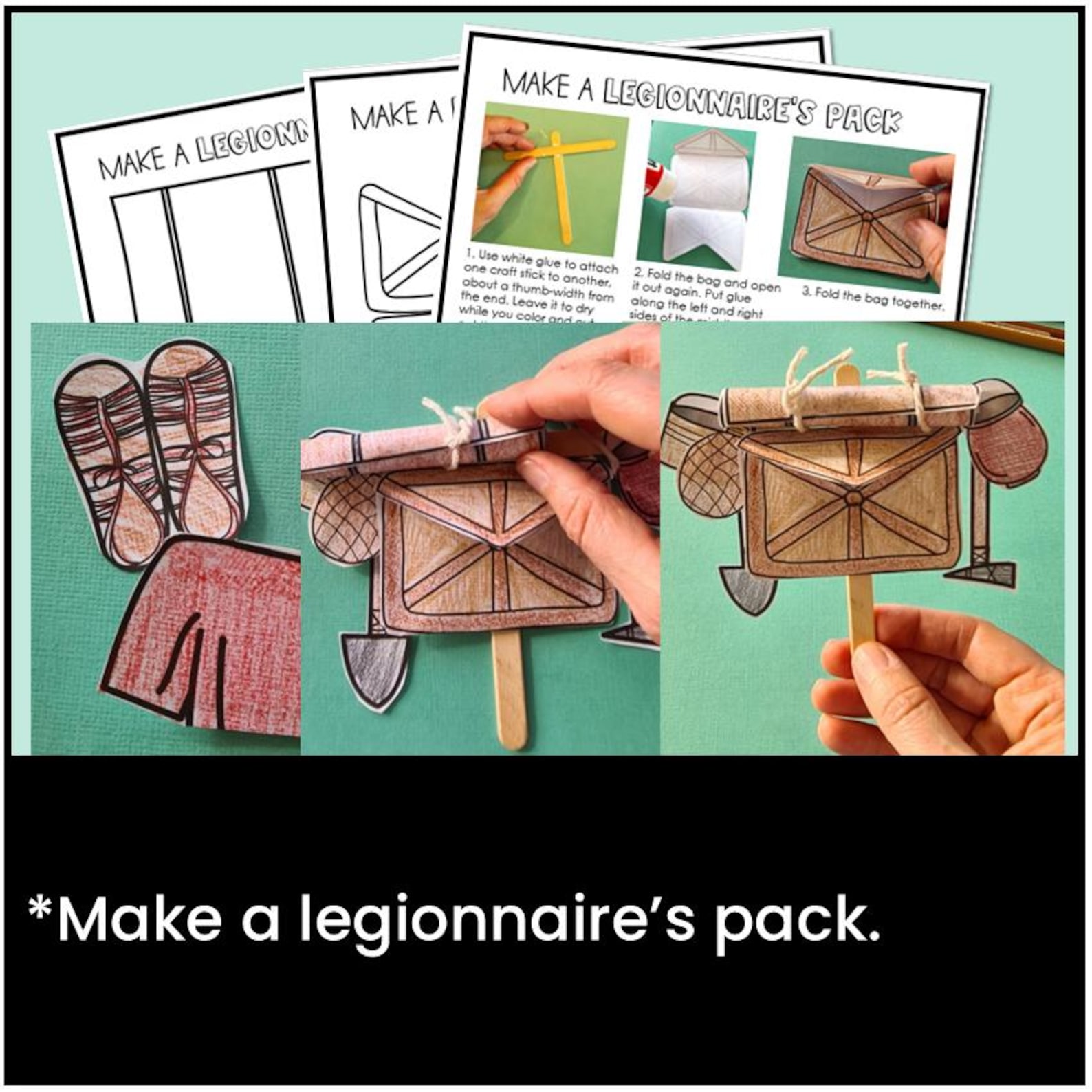 Printable Ancient Rome Hands-on Crafts Pack, Classroom Activity ...