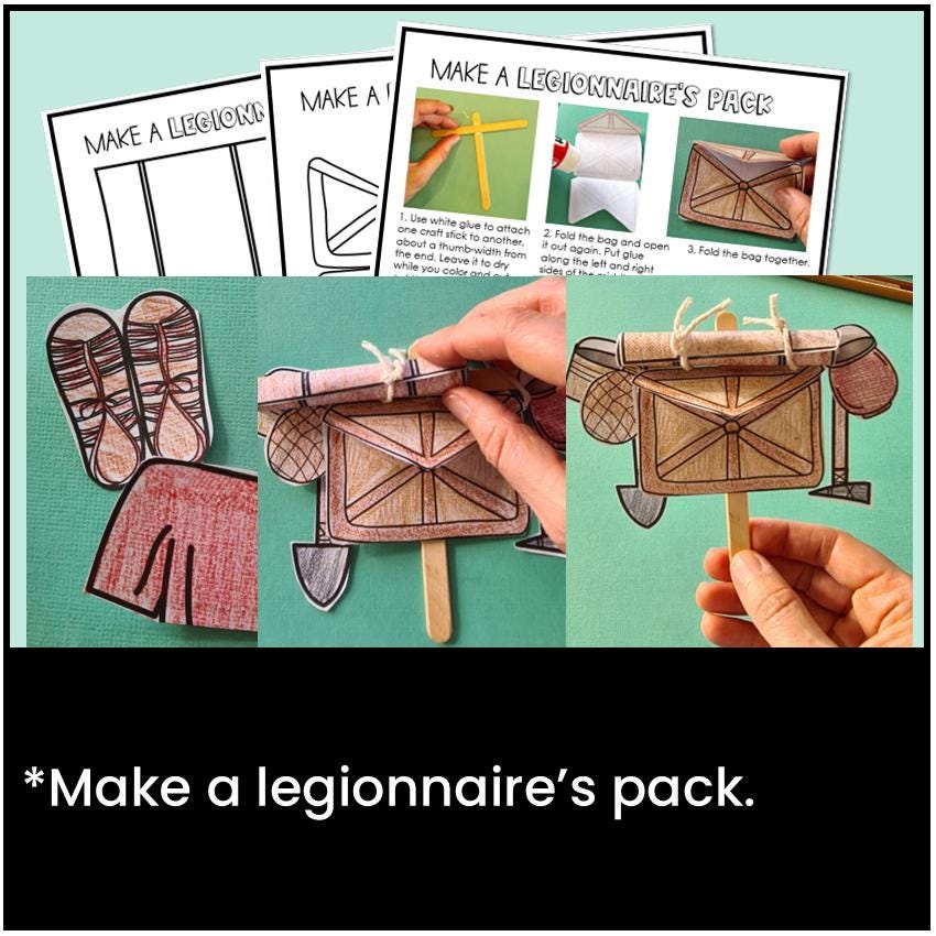Printable Ancient Rome Hands-on Crafts Pack, Classroom Activity ...