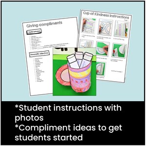 Printable Winter Kindness Craft, Cup of Cocoa, Bulletin Board ...