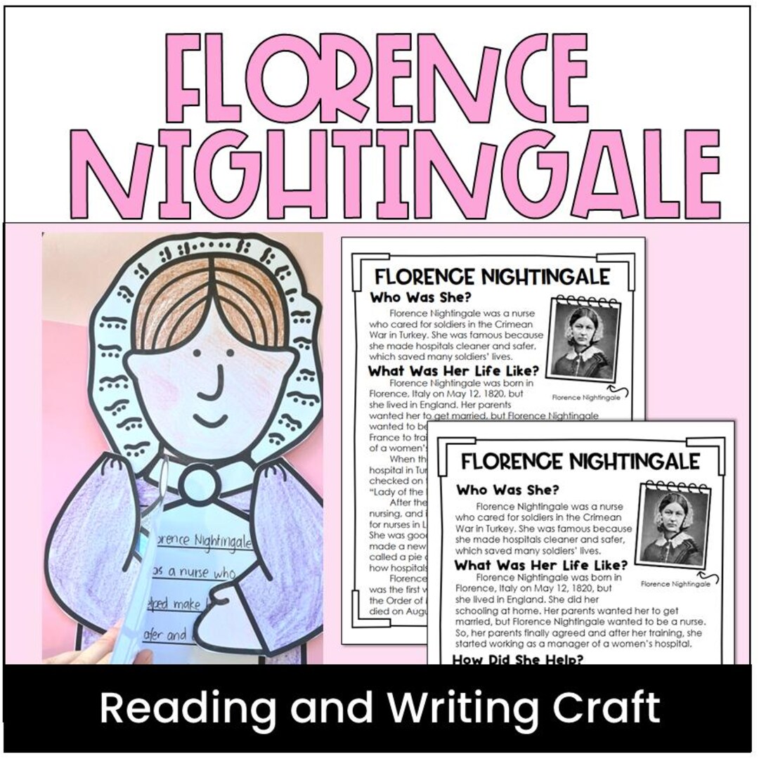 Florence Nightingale Writing Craft Activity and Reading Text ...