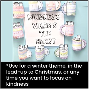 Printable Winter Kindness Craft, Cup of Cocoa, Bulletin Board ...