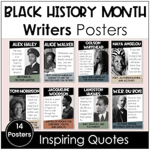 Black History Month Famous Writers and Authors Inspiring Quotes ...