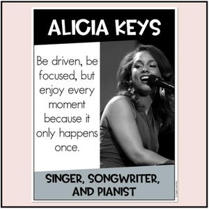Black History Month Musicians Inspiring Quotes Printable Posters ...