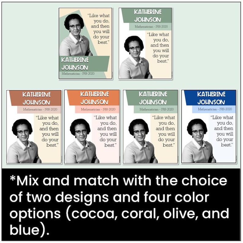 Women STEM Printable Posters Inspiring Quotes Women Scientists ...