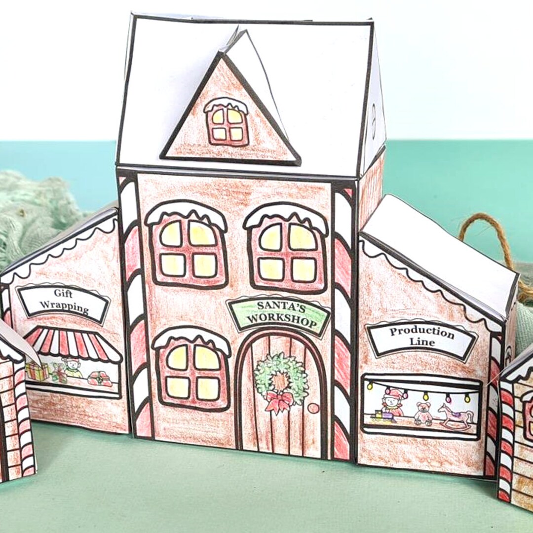 Printable Christmas Crafts, Santa's Workshop, North Pole, Craft ...