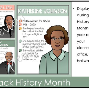 Printable Black History Month Posters, African Americans STEM Careers ...