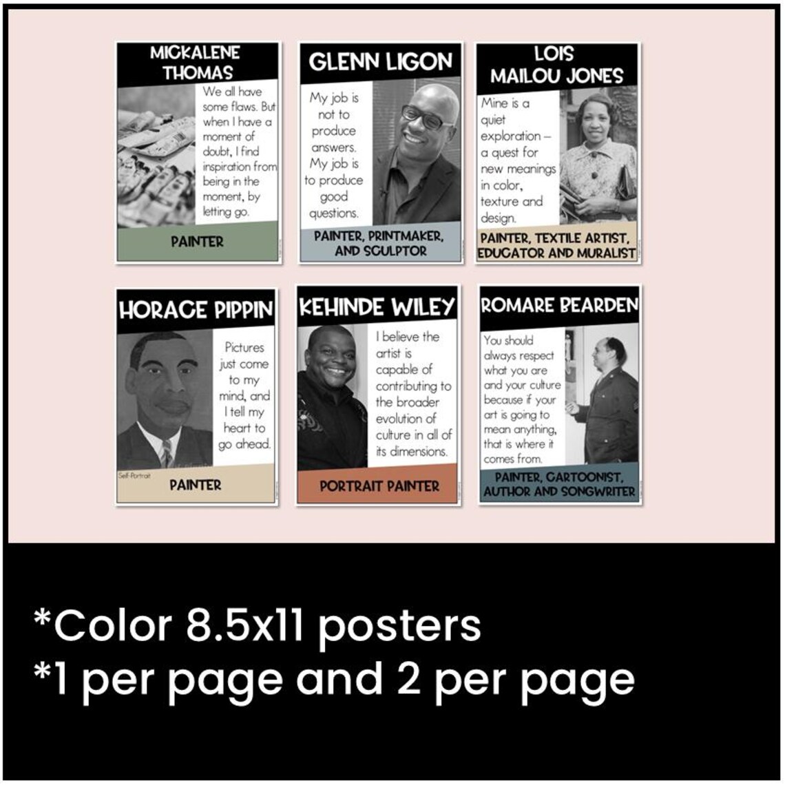 Black History Month Famous African American Artists Inspiring Quotes ...