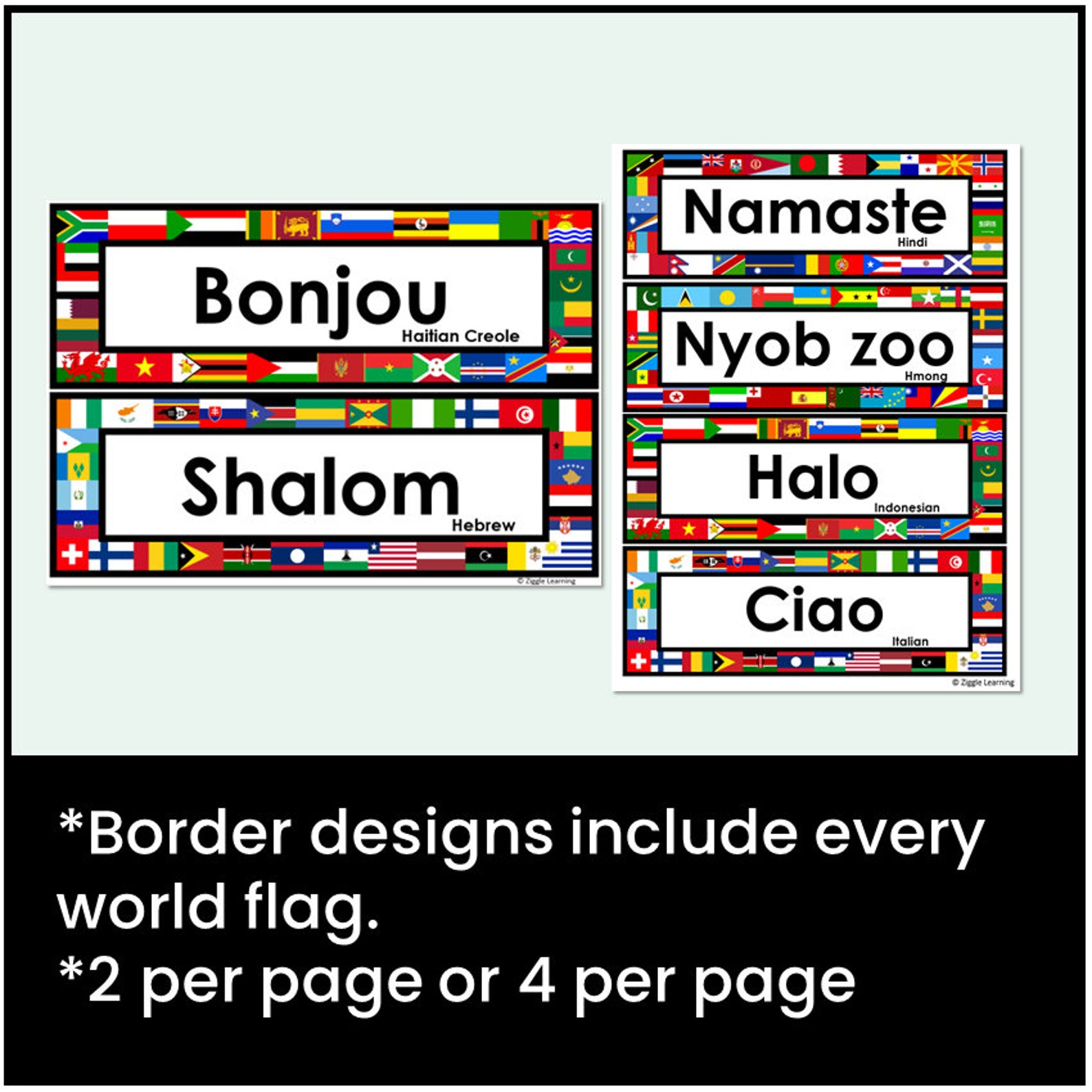 Multicultural Greeting Signs, Classroom Diversity Posters, Hello in ...