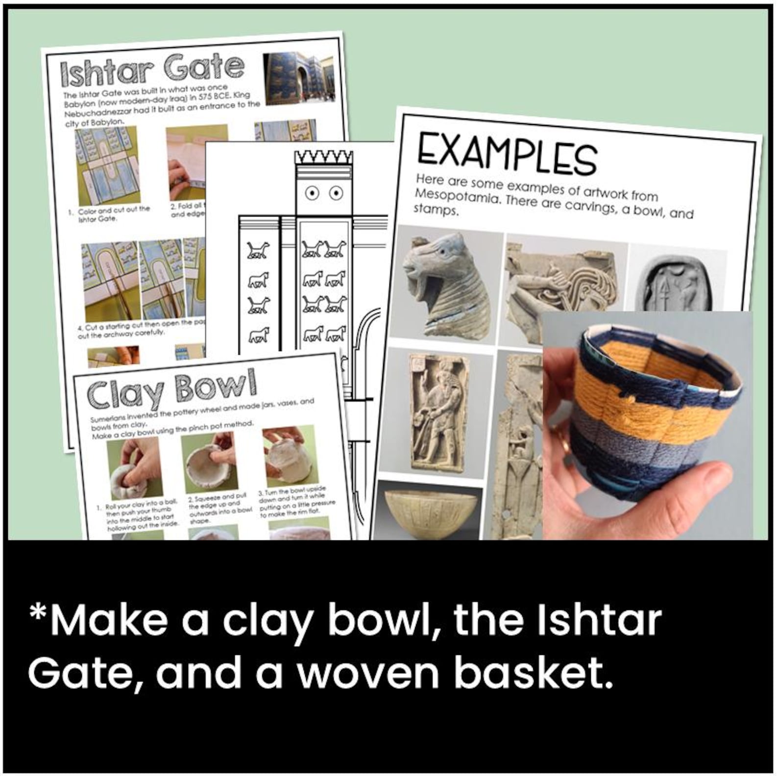 Ancient Mesopotamia, Sumer History, Civilizations Arts, Crafts, Paper ...