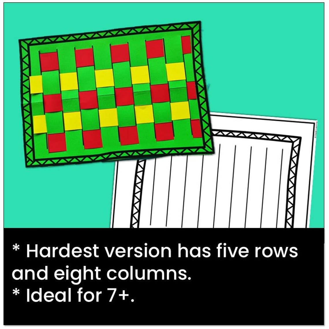 Kwanzaa Weaving Place Mat Mkeka Craft Class Library Activity Printable ...