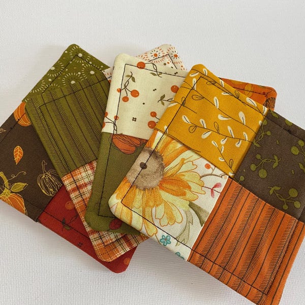 Fabric Coasters - Etsy