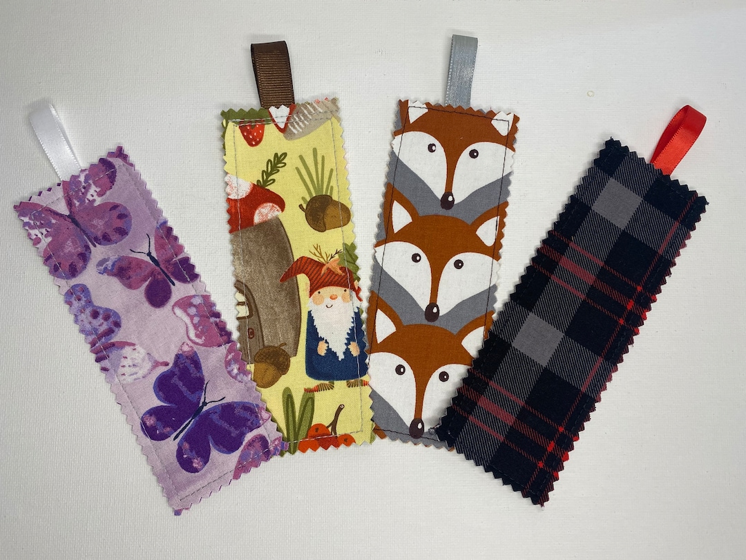 Fabric Bookmarks, Set of 2 - Etsy