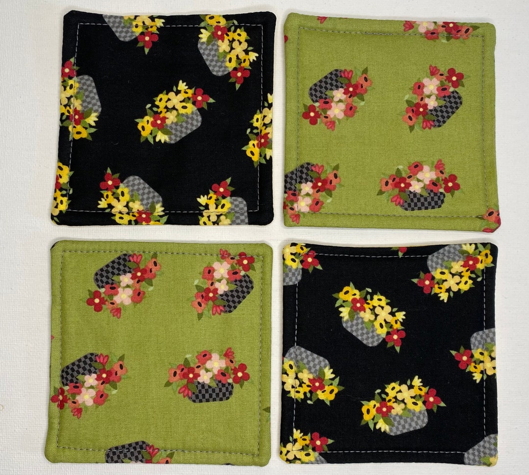 Flower Basket Coasters - Etsy