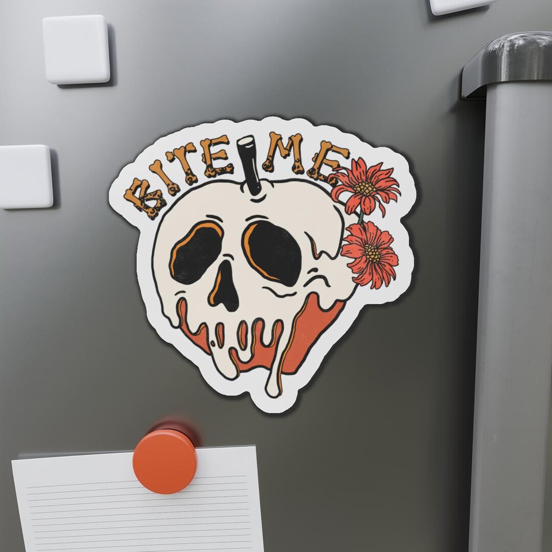 Bite Me Poison Apple Magnet | Snow White Wicked Witch Poison Apple ...