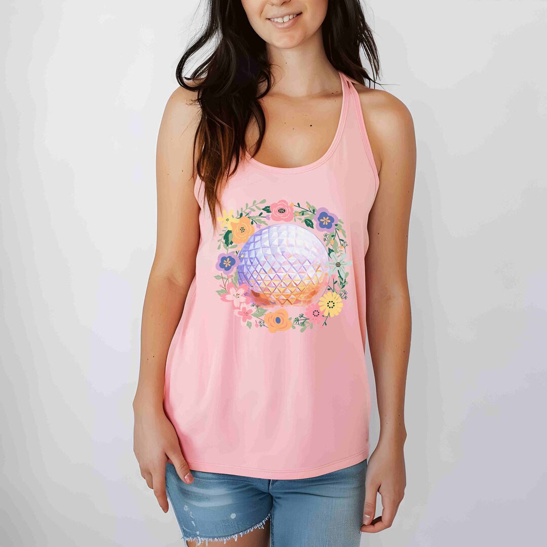 Epcot Floral Tank Top | Women's Epcot Tank Top | Epcot Flower and ...