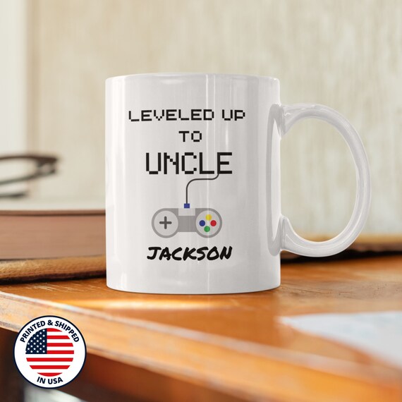 Leveled up to Uncle Mug New Uncle New Uncle Gift Uncle to - Etsy