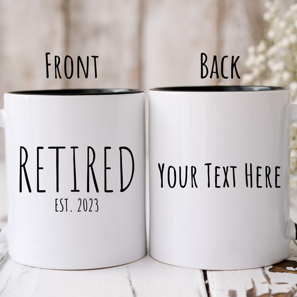 Retirement Mug - Etsy