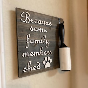 Rustic Wooden Pet Lint Roller Holder Sign - Etsy