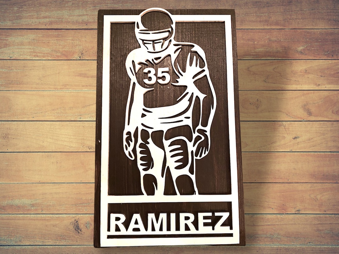 Personalized Football Sign Cutout - Etsy