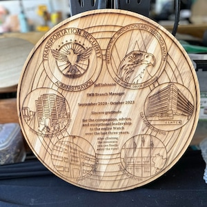 Any Logo or Design | Custom Wood Sign | Personalized Wood Sign | Round ...