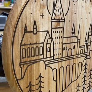 Any Logo or Design | Custom Wood Sign | Personalized Wood Sign | Round ...