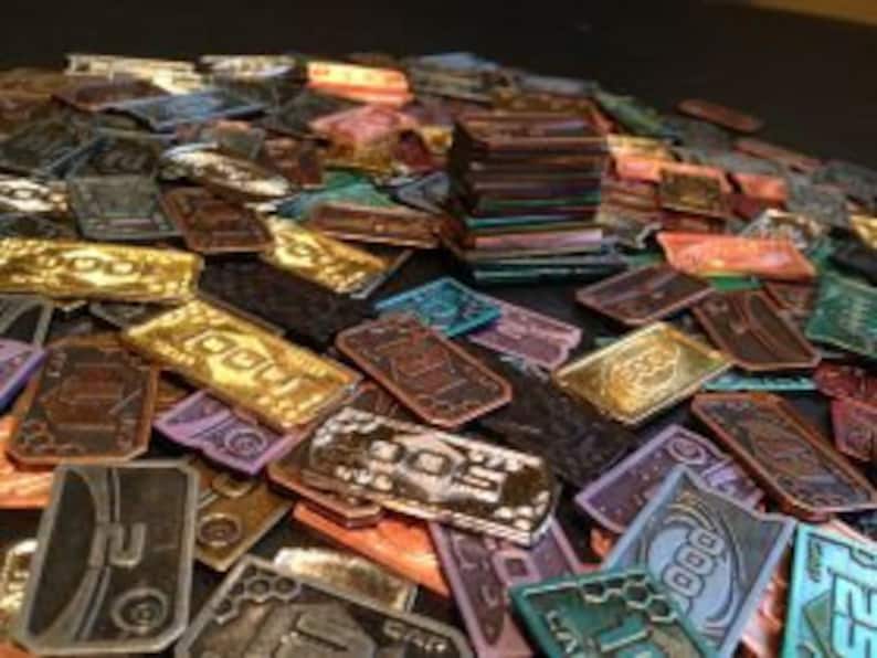 Futuristic Metal Coins - Collectors Set (16) - Etsy