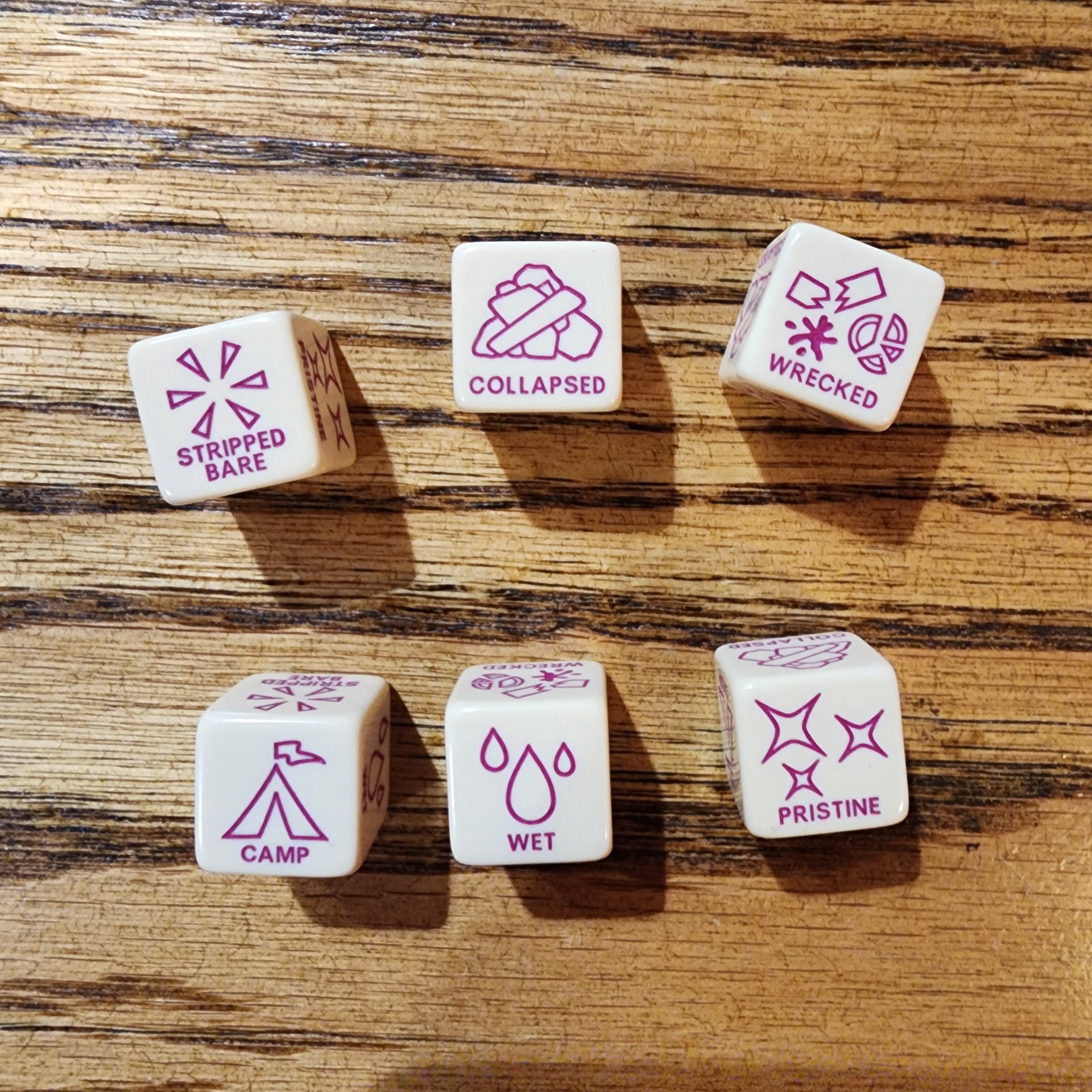 Dungeon Builder's Dice Set (6 Dice) - Etsy
