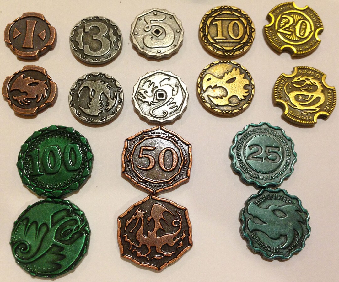 Metal Dragon Coins - Collectors Set (8x) - Etsy