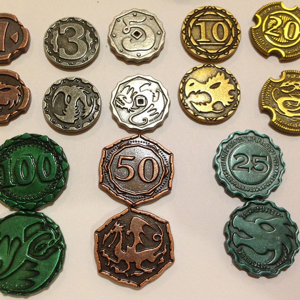Metal Fantasy Coins - Etsy