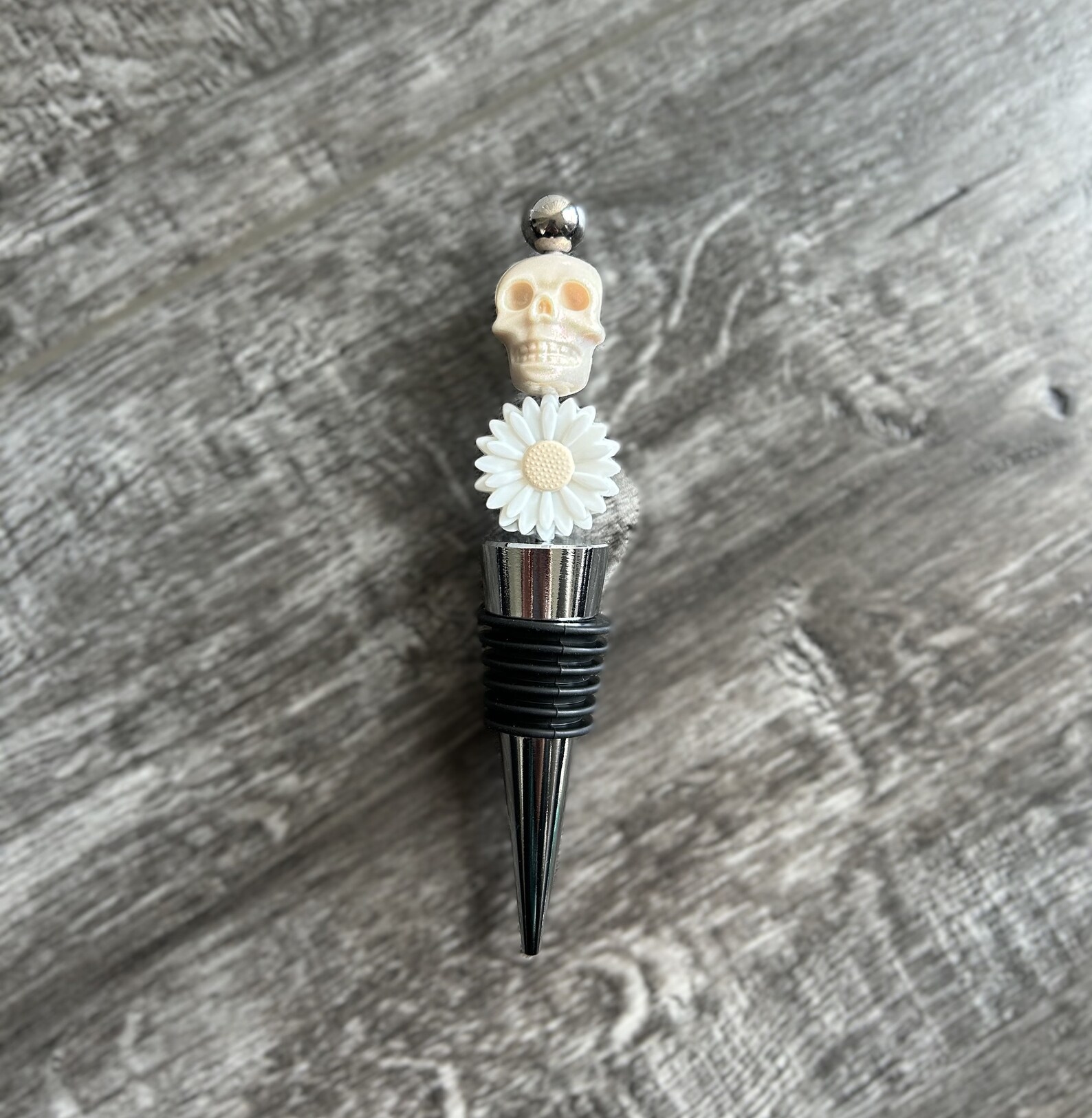 Beaded Silicone Wine Topper | Novelty Wine Stopper - Etsy