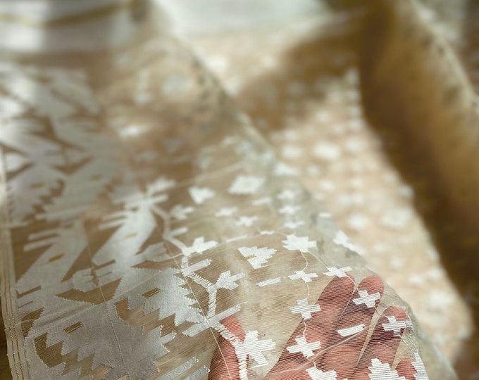 Exclusive, Lightweight and 100% Original Bangladeshi Dhakai Half Silk ...