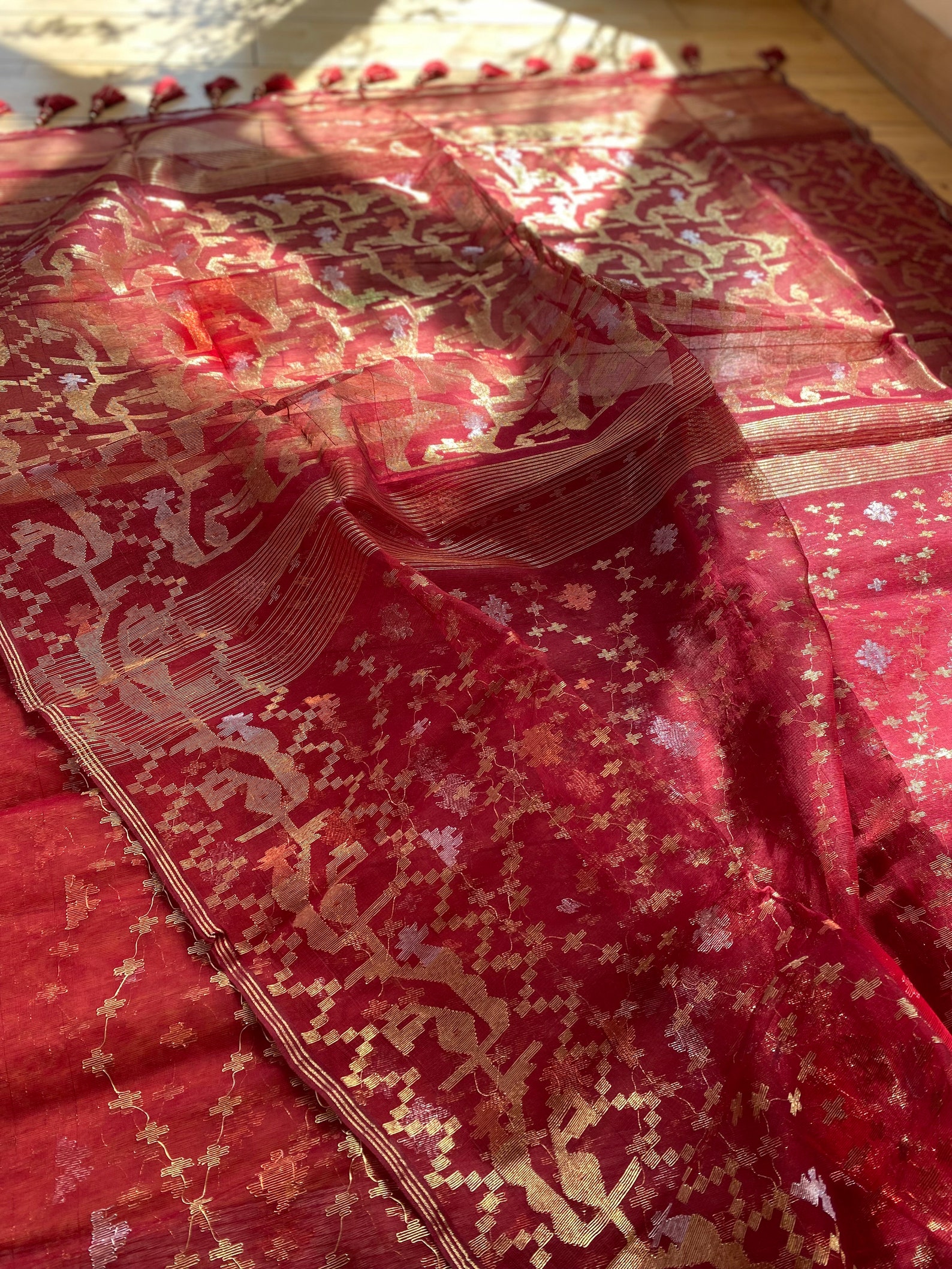 84 Count Original Bangladeshi Very Lightweight Dhakai Party Jamdani ...