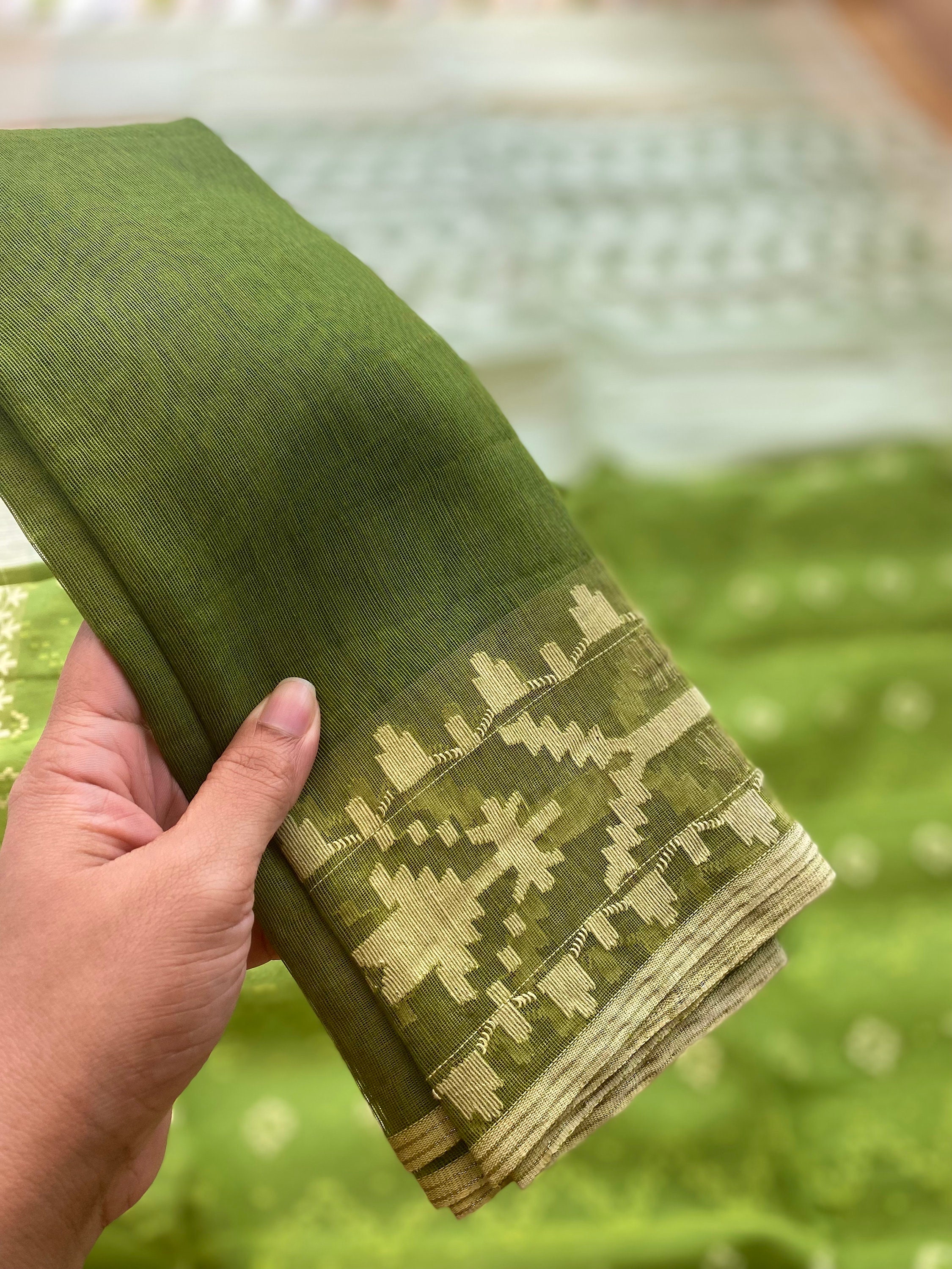 Exclusive, Lightweight and 100% Original Bangladeshi Dhakai Half Silk ...