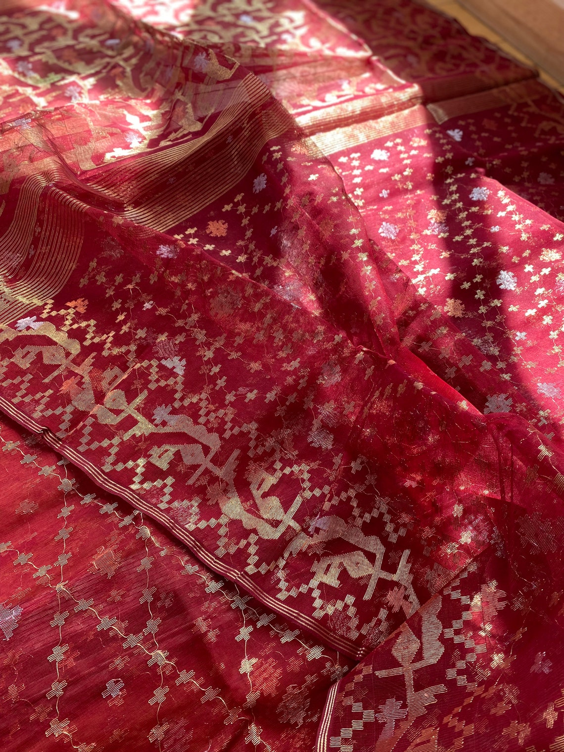 84 Count Original Bangladeshi Very Lightweight Dhakai Party Jamdani ...