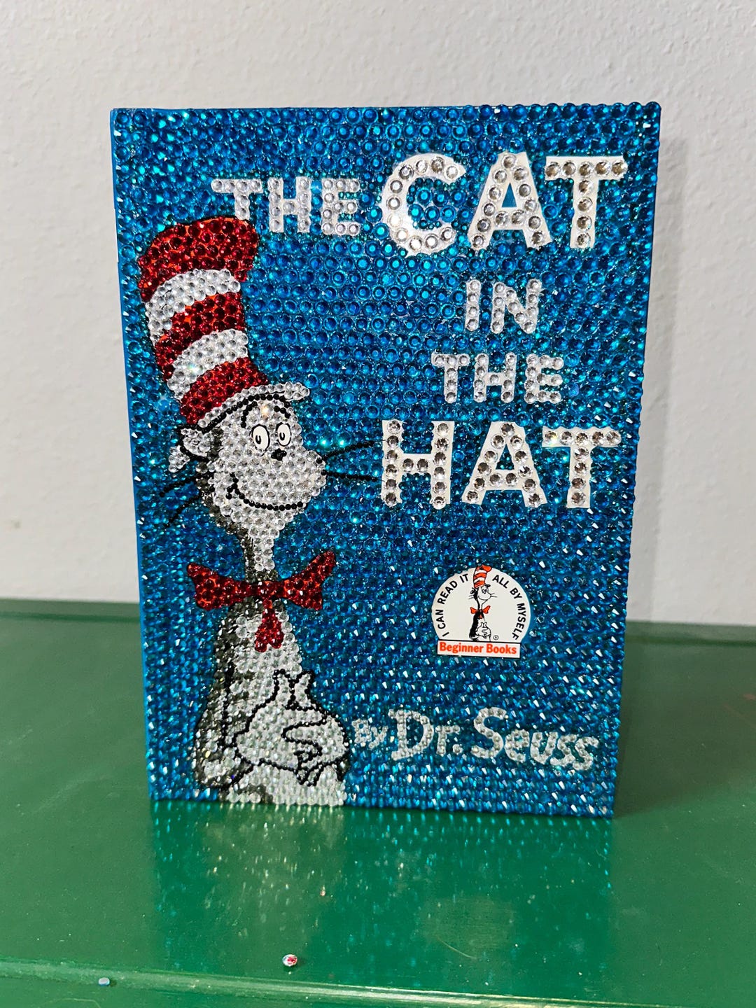 Rhinestone 'the Cat in the Hat' Book Cover | Sparkling Dr. Seuss Decor ...