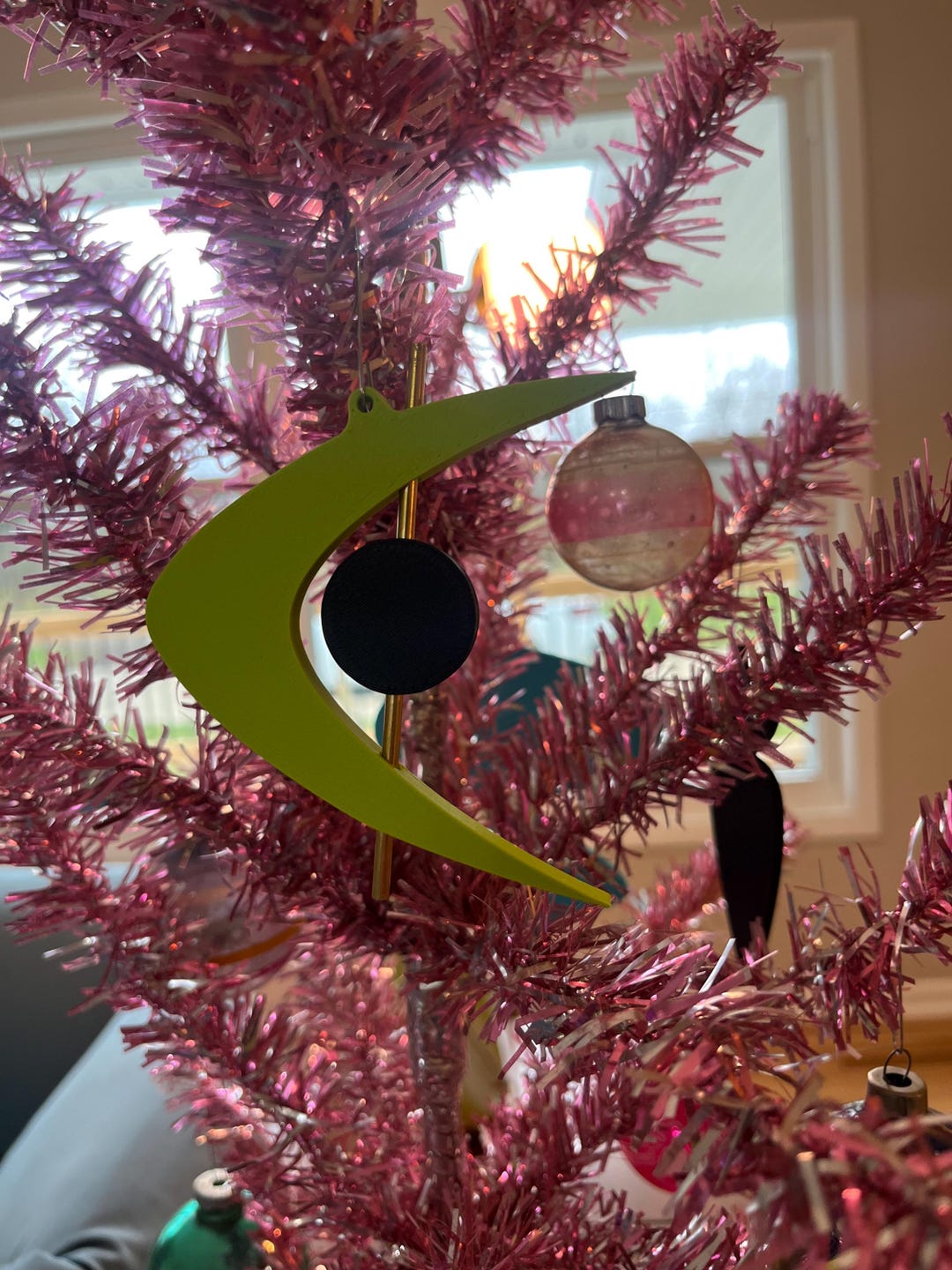 Mid Century Ornament - 3D Printed Brass Atomic Portal Ornament - Etsy
