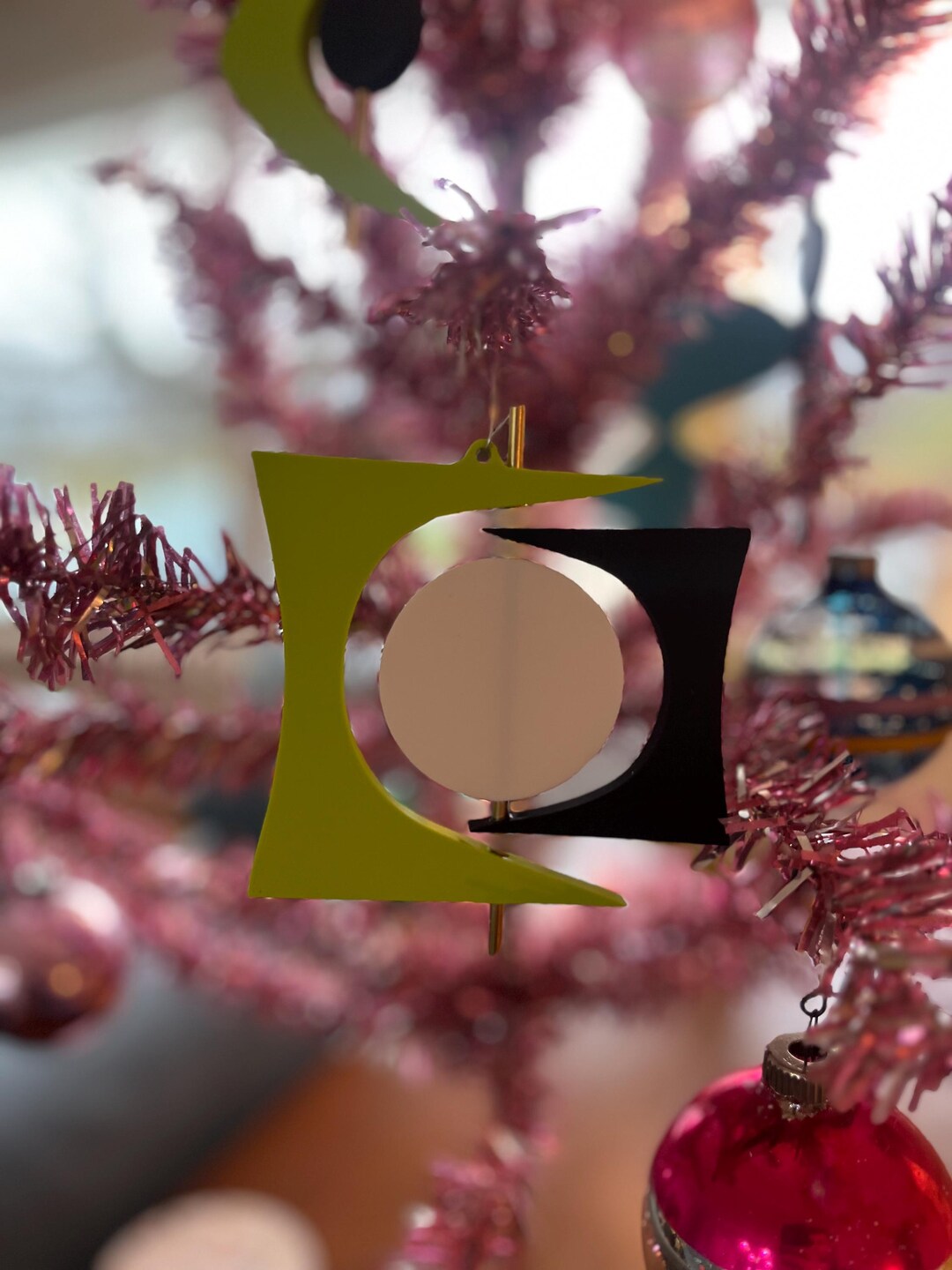 Mid Century Ornament - 3D Printed Brass Atomic Portal Ornament - Etsy
