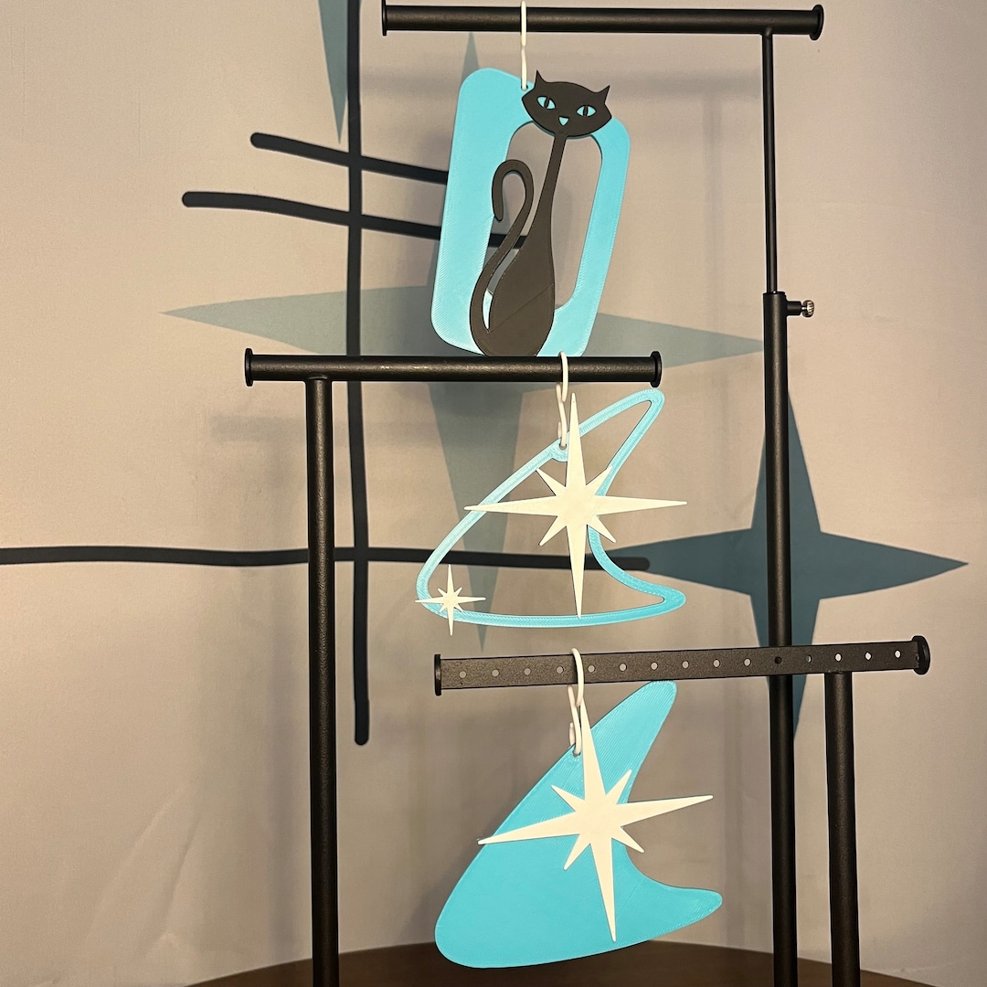 Mid Century Modern Atomic Christmas Ornament Bundle - Etsy