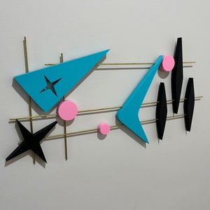 Boomerang Mid Century Modern Atomic Wall Decor - Etsy