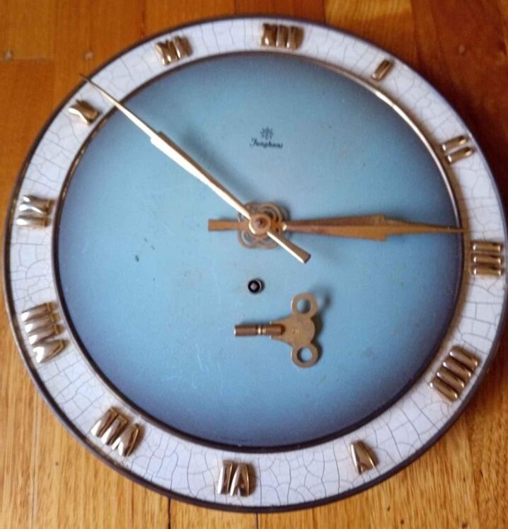 Vintage Junghans Wind up Mechanical Wall Clock 3sec/24h With Key Working Well 30cm - Etsy Australia
