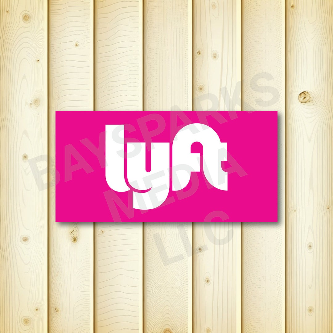 Lyft Rideshare Tradedress Decal Adhesive Vinyl 6 X Etsy Lyft Rideshare Tradedress Decal Adhesive Vinyl 6 X Etsy