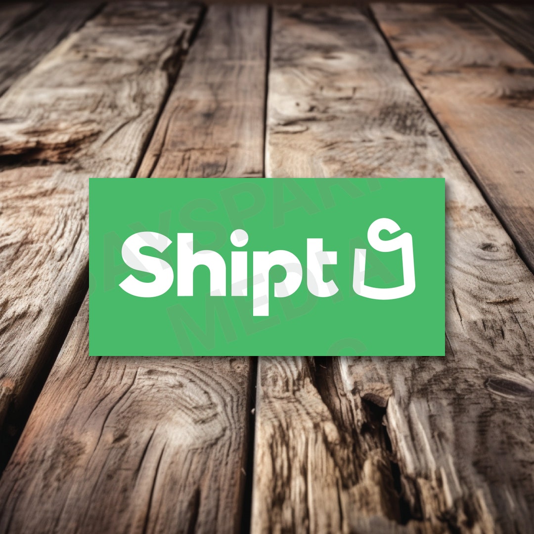 Shipt Delivery Decal - Adhesive Vinyl - 6" X 3" Matte Lamination ...