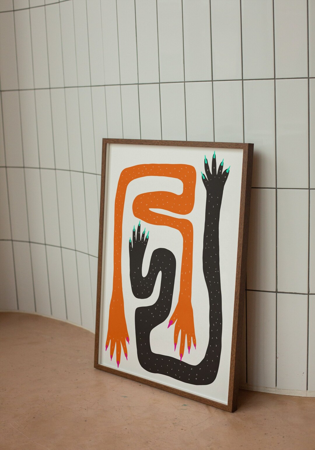 Abstract Hands, Psychedelic Art Print - Etsy