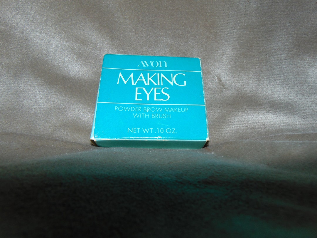 Avon Vintage Making Eyes Creamy Polished Sapphire Powder Eye Shadow - Etsy