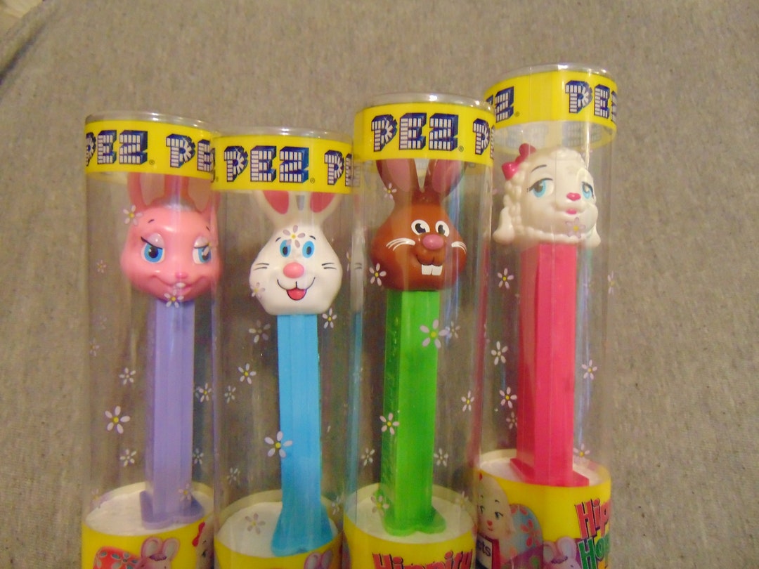 Pez Easter Bunny and Lamb Dispensers Set of 4 - Etsy