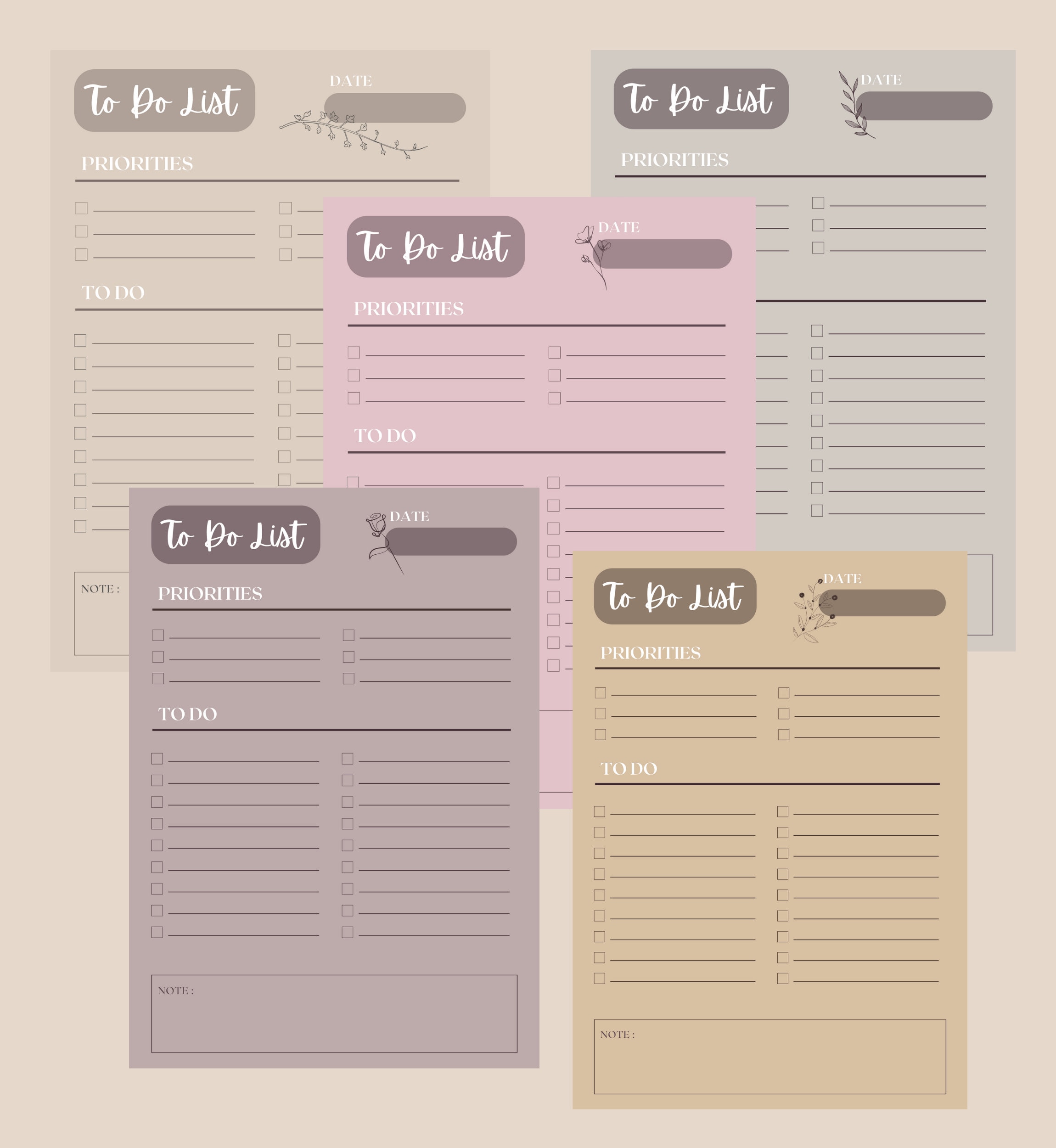 Printable to Do List Daily Planner Weekly Planner Productivity ...