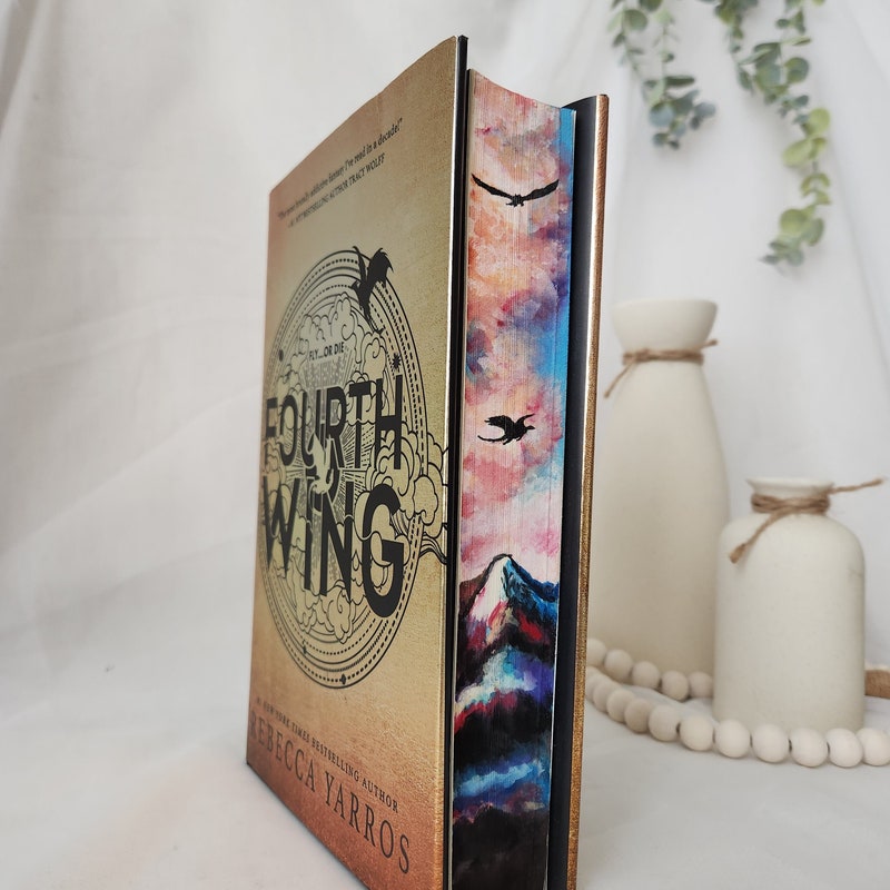 Fourth Wing Book Sprayed Edge - Etsy